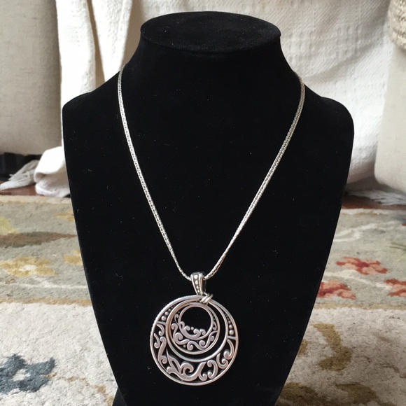 Brighton | Jewelry | Brighton Silver Charm Necklace Beautiful | Poshmark